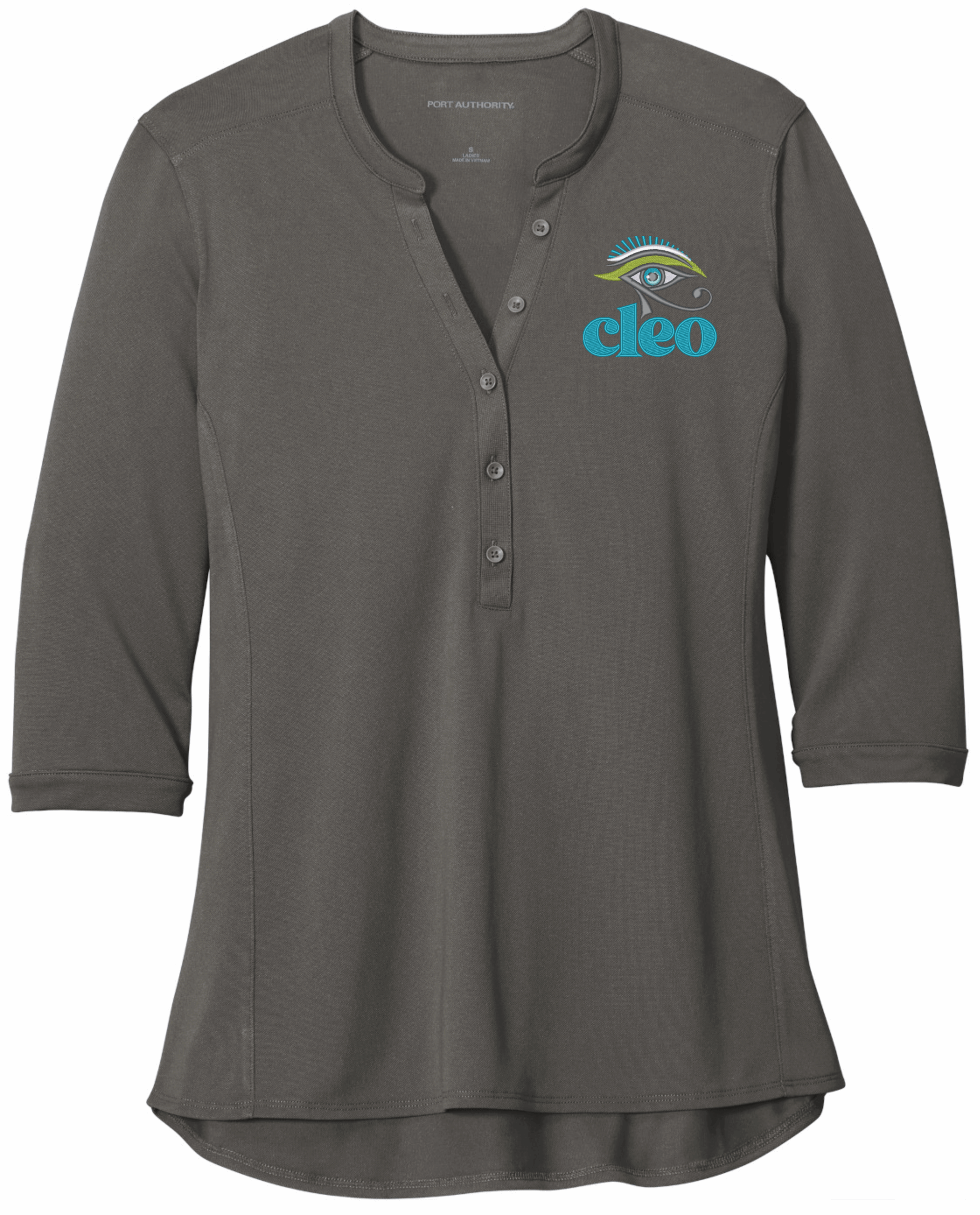 Variation #966 of CLEO Port Authority ® Ladies UV Choice Pique Henley ...